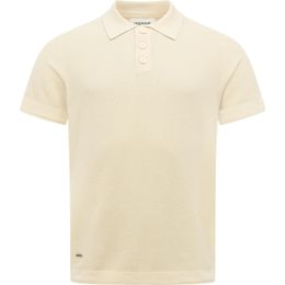 Ragwear Herren T-Shirt "Lorien", beige, Gr. L, Strick, Material: 97% Baumwolle, 3% Nylon, Shirts, Kurz&auml;rmliches Shirt mit Hemdkragen