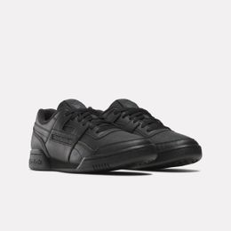 Reebok CLASSIC Herren Sneaker "WORKOUT PLUS", Gr. 36,5, schwarz, Leder, Schuhe