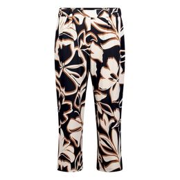 Betty Barclay Damen Schlupfhose "Damen mit Bundfalten"dunkelblau, braun, Gr. 36, Obermaterial: 94% Polyester, 6% Elasthan, Hosen