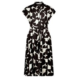 BETTY & CO BETTY & CO Damen Sommerkleid "Damen mit Print", schwarz-wei&szlig;, Gr. 36, Obermaterial: 85% Viskose, 15% Polyamid, Kleider