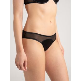 Passionata Damen Slip "BIANCA", Gr. 38, schwarz, Mikrofaser;Satin, Obermaterial: 79% Polyamid, 21% Elasthan, Unterhosen, leichte Satin-Mikrofaser,