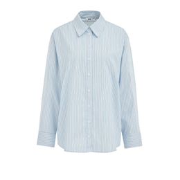 WE Fashion Bluse Damen Gr&ouml;&szlig;e XL hellblau / wei&szlig;