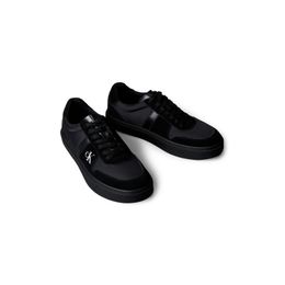 Herren Sneaker "CLASSIC CUPS LACE MIX EMB TONGUE", Calvin Klein Jeans, Gr. 42, schwarz, Leder, Lederimitat, unifarben, Schuhe, Schn&uuml;rschuh,