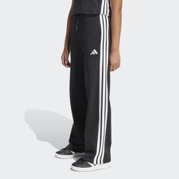 M&auml;dchen Sporthose "ESSENTIALS"schwarz, wei&szlig;,, Gr. 140, adidas Sportswear, Obermaterial: 55% Baumwolle, 36% Polyester, 9% Viskose, Hosen, f&uuml;r Kinder,