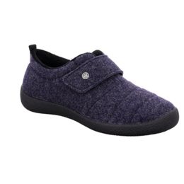 Rohde Damen Hausschuh "D.Olbia", Gr. 36, lila, Filz, Schuhe, Homeslipper, Wohlf&uuml;hlschuh aus Filz mit Klettverschluss