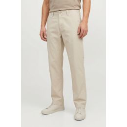 Jack & Jones JACK & JONES Herren Chinos "JPSTBILL DREW CHINO NOOS", beige, Gr. 30, unifarben, Web, Obermaterial: 100% Baumwolle, Hosen, Baumwolle, weit geschnitten