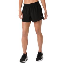 asics Damen Laufshorts "asics CORE 4IN SHORT", schwarz, Gr. M, unifarben, Trikot, Obermaterial: 100% Polyester, Hosen, Schnelltrocknend,