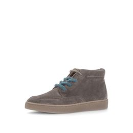 Gabor Damen Schn&uuml;rboots, Gr. 38, grau, Veloursleder, unifarben, Basic, Schuhe, Plateau, Casual-Schn&uuml;rer in Schuhweite G (= weit)