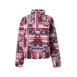 Columbia Sportpullover 'Helvetia II' Damen Gr&ouml;&szlig;e XL creme / hellblau / lila / beere