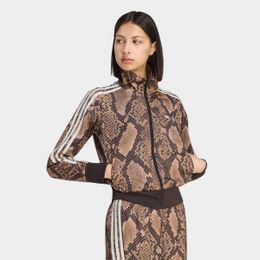 Damen Outdoorjacke "STN FB TT", braun, Gr. M, adidas originals, Obermaterial: 100% Polyester, Jacken, f&uuml;r Erwachsene, mit Rei&szlig;verschluss, aus
