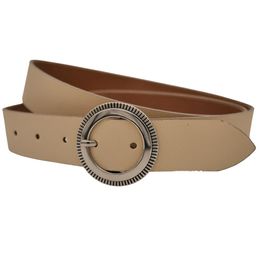 AnnaMatoni Damen Lederg&uuml;rtel "AnnaMatoni Lederg&uuml;rtel Glim2 Lederg&uuml;rtel Glim2", beige, Gr. 95, 100% Leder, G&uuml;rtel