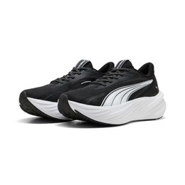 Puma Damen Laufschuh "MAXIMA PRO", Gr. 40,5, schwarz-wei&szlig;, Textil, Schuhe, f&uuml;r lange Strecken, mit ProFoam-Zwischensohle, mit Schn&uuml;rung