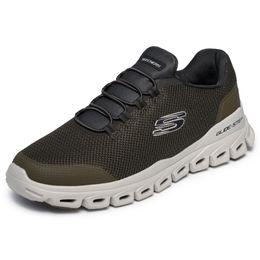 Skechers Herren Slip-On Sneaker "GLIDE-STEP-NOLTEK", Gr. 40, gr&uuml;n, Textil, Schuhe, Schlupfschuh, Halbschuh, Freizeitschuh, mit Gummizug