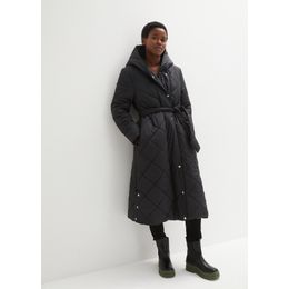 bonprix Damen Steppmantel, schwarz, Gr. 48, unifarben, Web, Obermaterial: 100% Polyester. Futter: 100% Polyester. Wattierung: 100% Polyester, M&auml;ntel,
