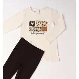 IDO M&auml;dchen Shorts "BABY GIRL TWO PIECES SET"milk, Gr. 110, 100% Baumwolle - 95% Baumwolle, 5% Elasthan, Hosen