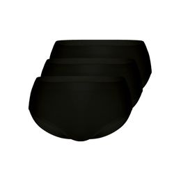 Sassa Mode SASSA Damen Slip "3er Pack Slip Midi Bonded Micro", Gr. S, schwarz, Obermaterial: 80% Polyamid PA. 20% Elasthan EL., Unterhosen