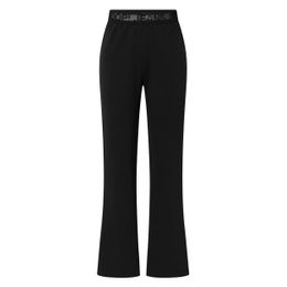 JOOP! JOOP Damen Stoffhose "Tuvia", schwarz, Gr. XL, Jersey, Obermaterial: 71% Baumwolle, 21% Polyester, 8% Elasthan, Hosen, elastischem Bund mit