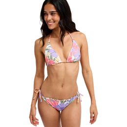 Roxy Damen Triangel-Bikini-Top "Hazey Hibiscus Tiki Tri", bunt, Gr. XL, Obermaterial: 85% Polyester, 15% Elasthan., Bikini-Oberteile