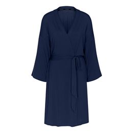Triumph Damen Morgenmantel "Amourette Robe", Gr. 40, blau, Obermaterial: 94% Modal, 6% Elasthan, Hausm&auml;ntel, seidig - weich mit Stretch