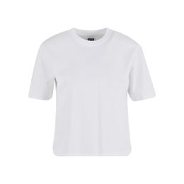 Urban Classics Damen T-Shirt "Urban Classics Ladies Sorona Loose Fit Tee", wei&szlig;, Gr. L, unifarben, 70% Baumwolle, 30% Polyester (Sorona), Shirts