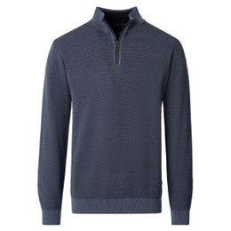 Casamoda Herren Troyer "Casamoda Stricktroyer uni"741 silber, Gr. M, 100% Baumwolle, Pullover