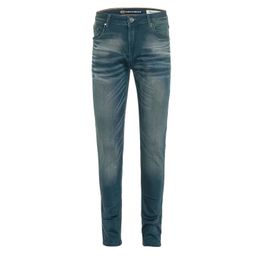 Cipo & Baxx CIPO & BAXX Herren 5-Pocket-Jeans "Cipo & Baxx Jeans", blau, Gr. 34, uni, Obermaterial: 98% Baumwolle CO. 2% Elasthan EL., Jeans, mit sch&ouml;ner