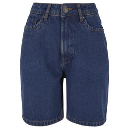 Urban Classics Damen Shorts "Urban Classics Damen Ladies 90&lsquo;s Bermuda"indigo washed, Gr. 33, unifarben, 100% Baumwolle, Hosen