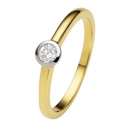 ONE ELEMENT Damen Diamantring "0.15 ct Diamant Brillant Ring aus 585 Gelbgold", 56, 0,15, Diamanten Gelbgold 585 Gold, gold, Diamanten, Gelbgold 585,