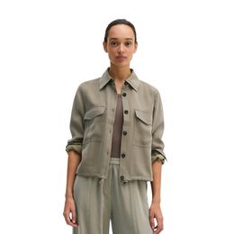 Marc O'Polo MARC O'POLO Damen Kurzjacke "aus gewaschener Viskose", beige, Gr. 32, unifarben, Obermaterial: 93% Viskose, 7% Polyester, Jacken