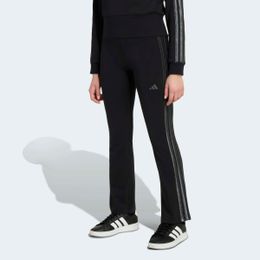 M&auml;dchen Leggings "SATIN, AUSGESTELLT", schwarz, Gr. 170, adidas Sportswear, Obermaterial: 93% Baumwolle, 7% Elasthan, Hosen
