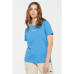 Harlem Soul Damen Rundhalsshirt, blau, Gr. XL, bedruckt, Single Jersey, Material: 100% Baumwolle, Shirts, aus Baumwolle