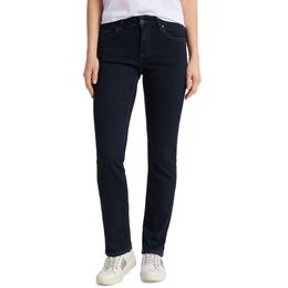 Mustang Damen Regular-fit-Jeans "Julia", blau, Gr. 28, unifarben, Denim/Jeans, Obermaterial: 74% Baumwolle, 22% Polyester, 4% Elasthan, Jeans, im
