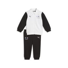 Puma M&auml;dchen Sportanzug "BMW M MOTORSPORT Essentials Trainingsanzug Kinder", schwarz-wei&szlig;, Gr. 80, Obermaterial: 32% Polyester, 68% Baumwolle. Rippe:
