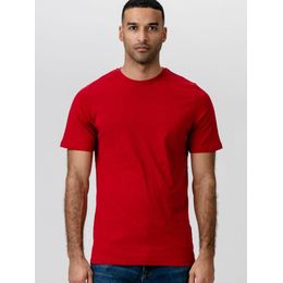 TEESHOPPEN Herren Kurzarmhemd "TEESHOPPEN T-shirt Organic Basic"rot, Gr. L, Obermaterial: 100% Baumwolle, Hemden