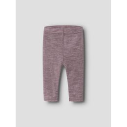 name it M&auml;dchen Leggings "NBFWANG WOOL NEEDLE LEGGING SOLID NOOS"toadstool, Gr. 74, unifarben, Strick, Obermaterial: 100% Wolle, Hosen, Wolle, slim