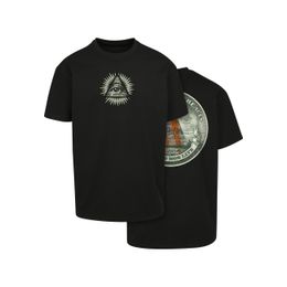 Herren T-Shirt "Upscale by Mister Tee Herren New Order Oversize Tee", schwarz, Gr. XS, UPSCALE BY MISTER TEE, bedruckt, 100% Baumwolle, Shirts