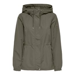 Only Damen Parka "ONLASTA LIFE STRING PARKA OTW", gr&uuml;n, Gr. XS, unifarben, Web, Obermaterial: 100% Polyester, Jacken, Kunstfaser