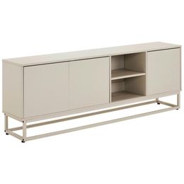 Xora Lowboard, Kaschmir, Metall, Holzwerkstoff, 1 F&auml;cher, 160x56x30 cm, Wohnzimmer, Wohnw&auml;nde, Lowboards