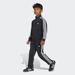 adidas originals Jogginganzug 'Firebird' Jungen Gr&ouml;&szlig;e 122 schwarz / wei&szlig;