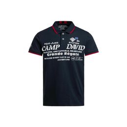 CAMP DAVID Shirt 'French Coast I' male size M marine blue / Red / White