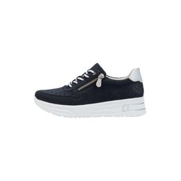 Rieker Alabama-Sneaker aus Leder (niedrige Ausf&uuml;hrung) Blau | Gr.: 38