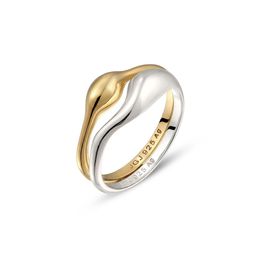 Elli Ring 925 Sterling Silber in Zweifarbig | Gr.: 56