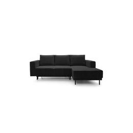 Selsey Ecksofa mit Schlaffunktion Rodario Mini schwarz Ma&szlig;e (cm): B: 241 H: 90 &raquo; M&ouml;bel Kraft