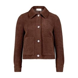 Cartoon Casual-Jacke mit aufgesetzten Taschen in Grau | Gr.: 46