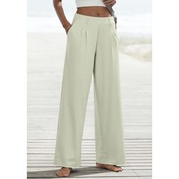 H.I.S. H.I.S Palazzohose salbei Gr. 36/38 f&uuml;r Damen. Bequem