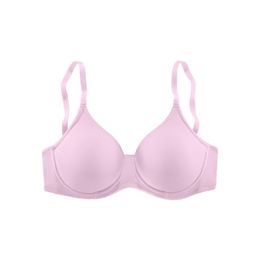 Lascana T-Shirt-BH 'perfect basic' pink Gr. 100B. Mit B&uuml;gel