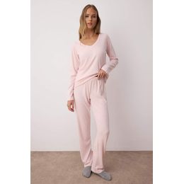 Trendyol Pyjama Damen Gr&ouml;&szlig;e XS rosa Sommerkleid