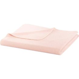 Biederlack Wohndecke &raquo;Pearl&laquo; aus reiner Baumwolle rosa Baumwolle B/L: 150cm x 200cm