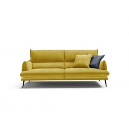 Egoitaliano 2,5-Sitzer &raquo;FUNNY, hochwertiges und aktuelles Design, bequeme R&uuml;ckenlehne&laquo; toller Sitzkomfort gelb 100% Polyester B/H/T: 210cm x 90cm x 95cm, 