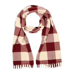 Laura Scott Damen Modeschal in verschiedenen Farben - NEW im Karo-Design rot Einheitsgr&ouml;&szlig;e